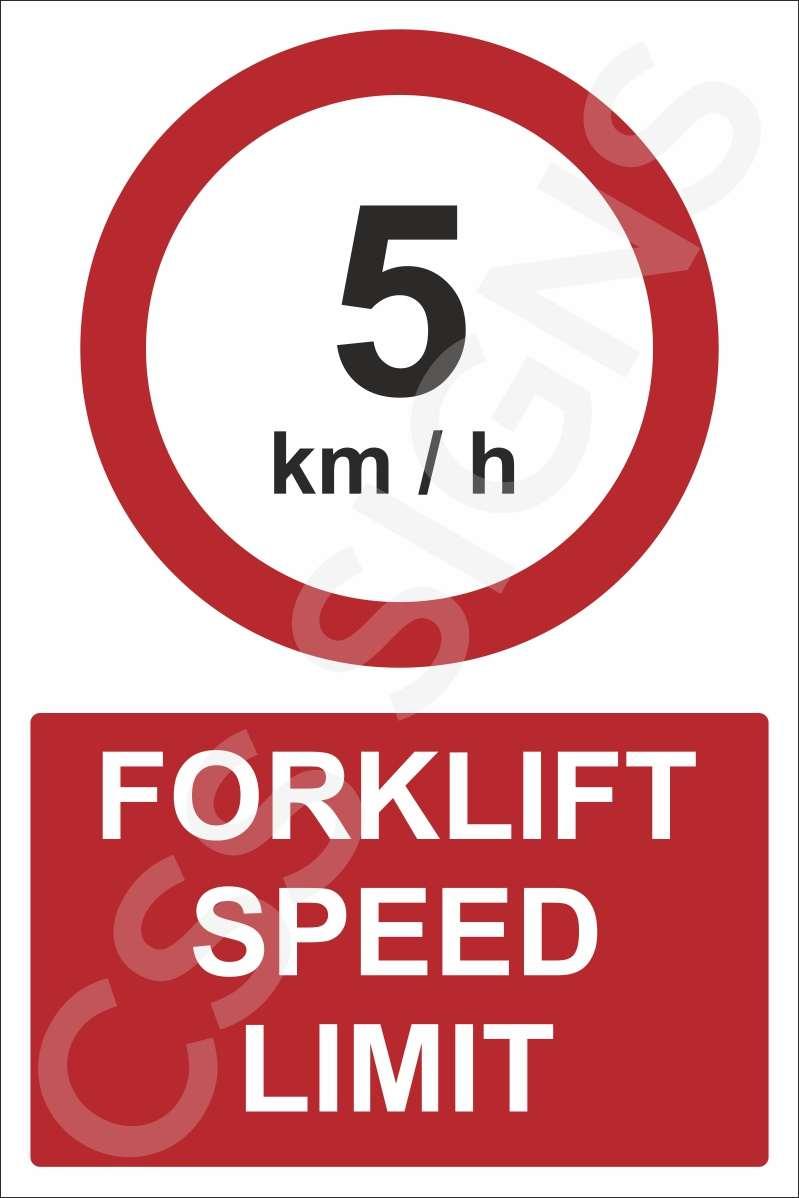 5kmh Forklift Speed Limit Sign in Dublin | GetLocal Ireland