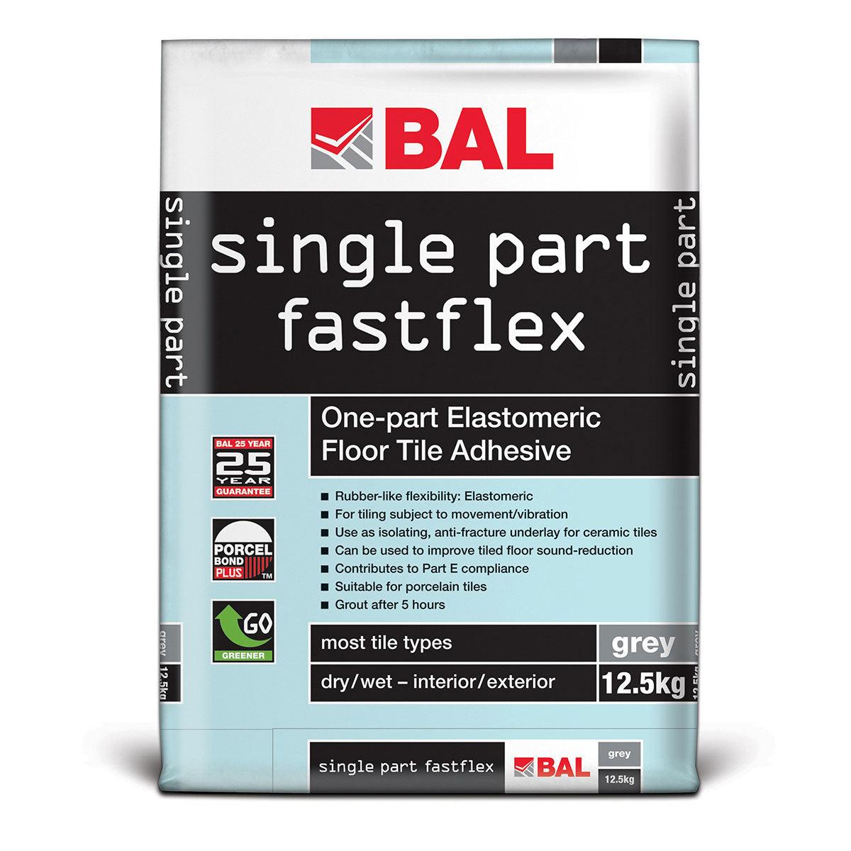 BAL Single Part Fast Flex Floor Tile Adhesive 12.5kg - Grey in Louth ...