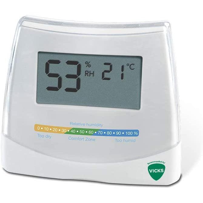 Vicks 2-in-1 Hygrometer and Thermometer V70 - Measures room humidity ...