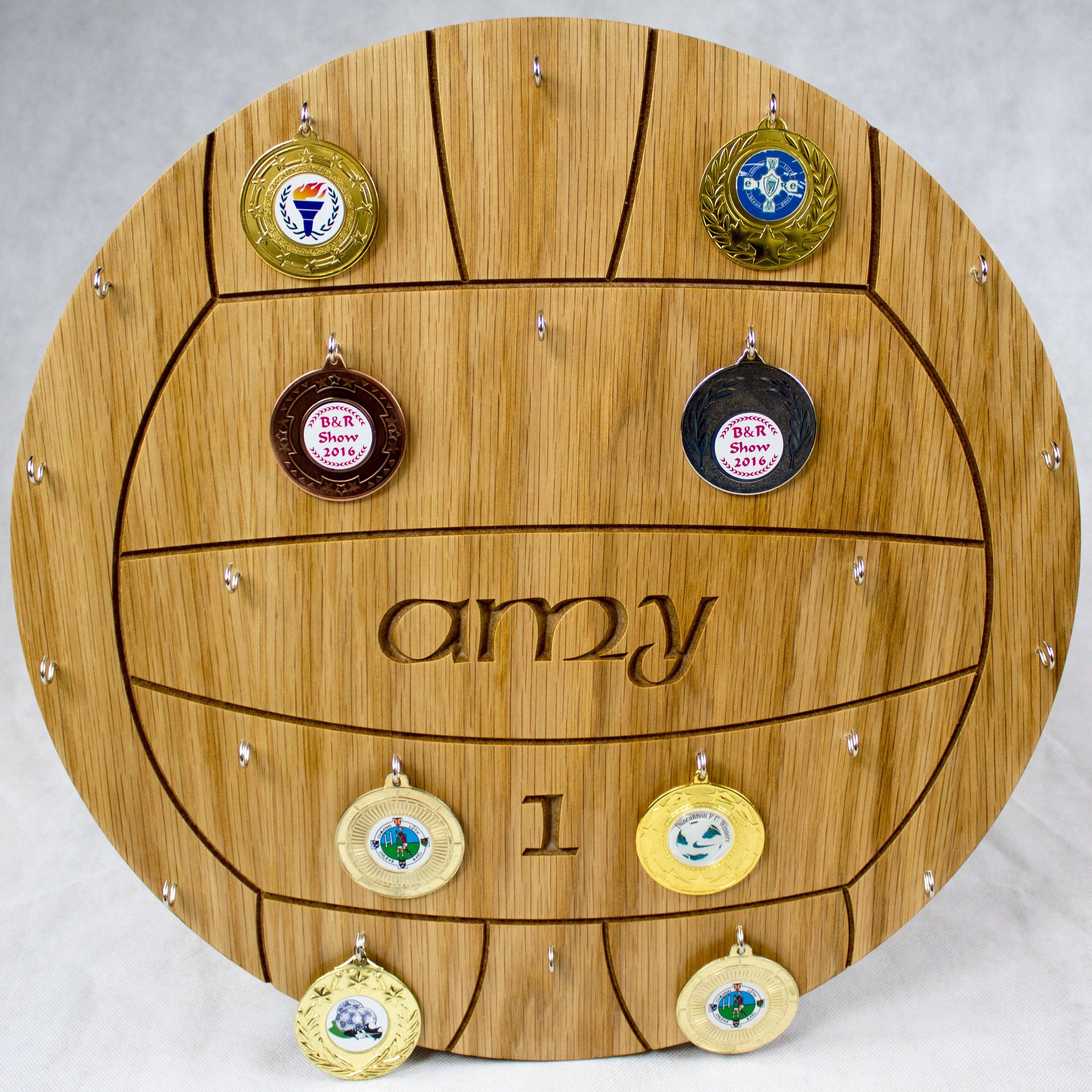 Gaelic GAA Medal Board engraved with name, Hurling Medal Board, Sports ...