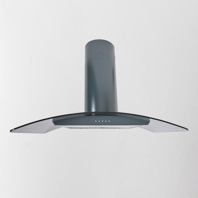 LUXAIR 110cm Premium Curved Glass Cooker Hood in Anthracite Grey || LA ...