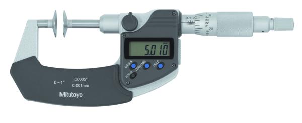 Mitutoyo Digital Disc Micrometer Inch/Metric, 2-3, Non-Rotating Spindle ...