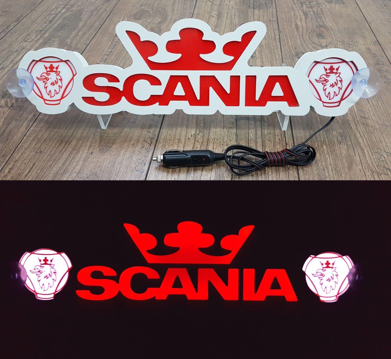 NEW 24v 3D Scania LED Truck Board with 2 LOGOs in NEON Colours in ...