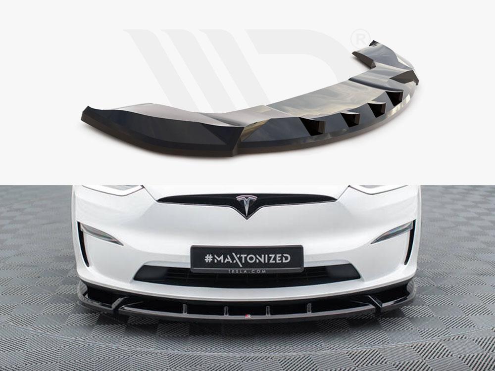 Front Splitter V.2 Tesla Model X Mk1 Facelift - Maxton Design Ireland ...