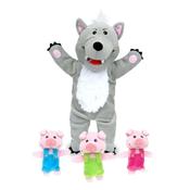 Big Bad Wolf & 3 Little Pigs Puppet Set | GetLocal Ireland