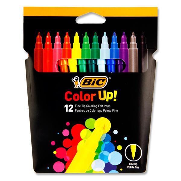 Bic Colour Up Pkt.12 Fine Tip Colouring Felt Pens in Cork | GetLocal ...