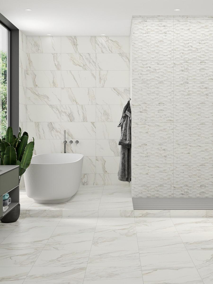 Calacatta Gold Satin Ceramic Tile - 600x300mm in Dublin | GetLocal Ireland