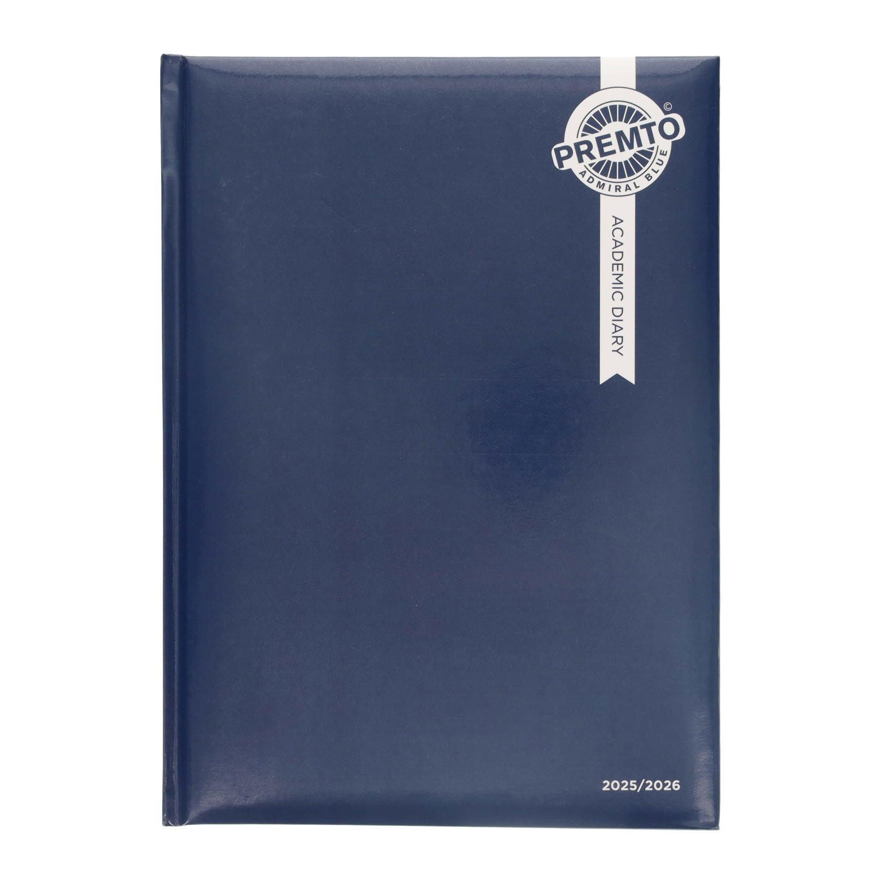 Premto A4 Page A Day Academic Diary 2025-2026 - Admiral Blue in Cork ...