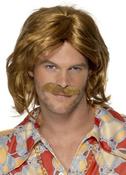 Mens 1970s ABBA Wig & Moustache - Long Blonde in Antrim | GetLocal Ireland