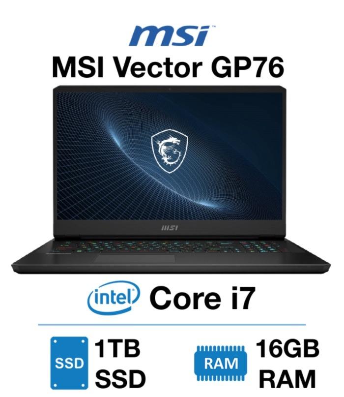 MSI Vector GP76 | Intel Core i7 12700H | 16GB RAM | 1TB SSD | GeForce ...