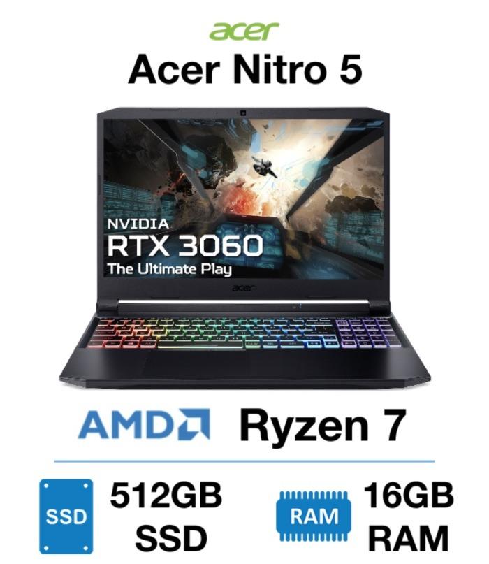Acer Nitro 5 | AMD Ryzen 7 5800H | 16GB RAM | 512GB SSD | GeForce RTX ...
