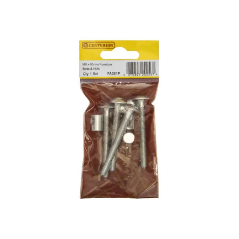 Centurion 6mm x 100mm Furniture Bolt and Nut 2 Pack ( Cod and Bed Bolts ...
