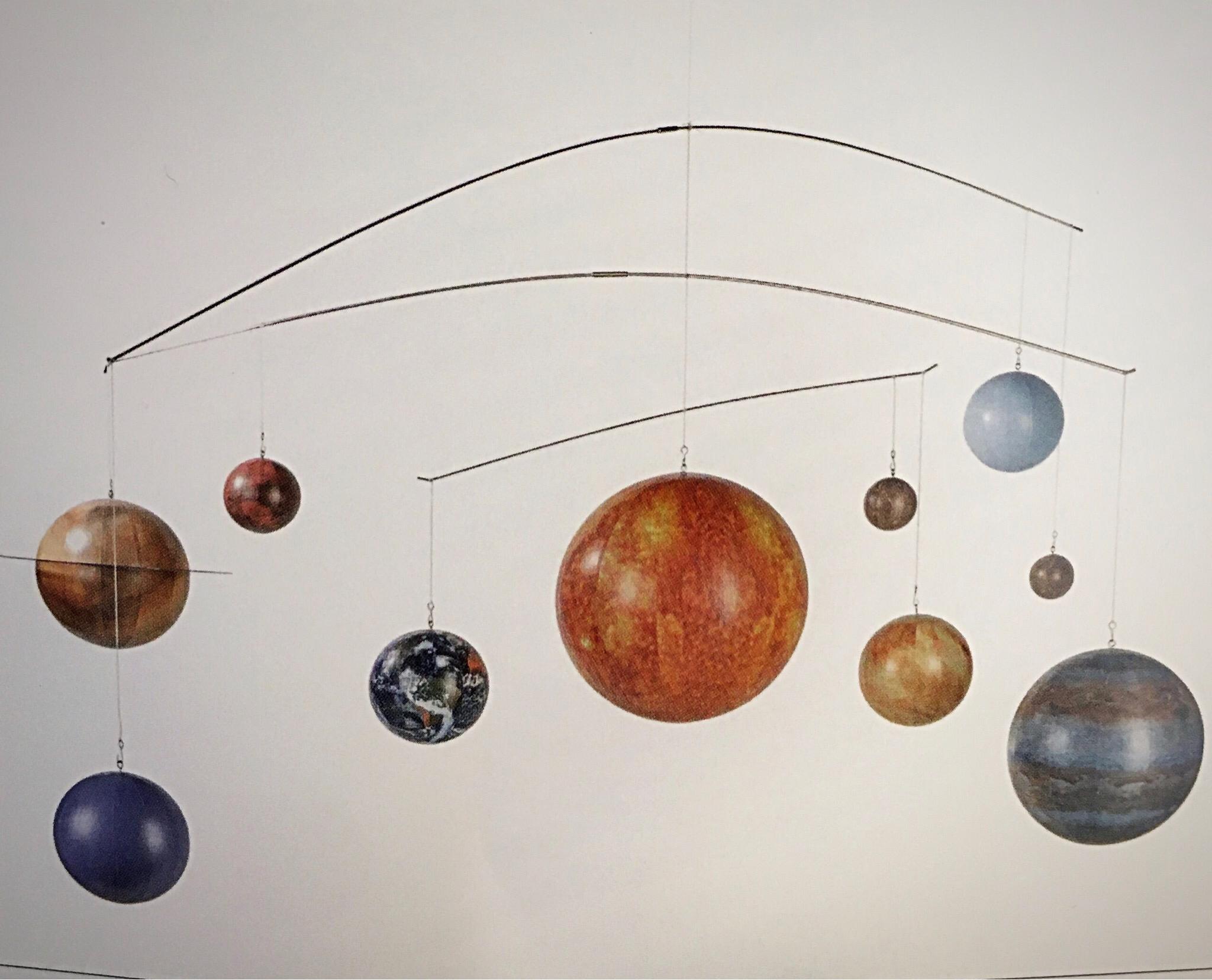 Solar System Mobile with Models of Earth and our Planets revolving ...