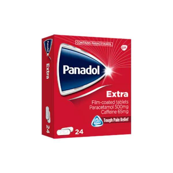 Panadol Extra Film-Coated Tablets Paracetamol 500Mg Caffeine 65Mg 24 ...