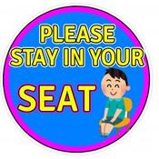 kids-floor-sign-please-stay-in-your-seat-covid-19 in Limerick ...
