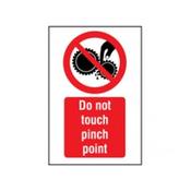 Do not touch pinch point symbol and text safety Sign. in Limerick ...