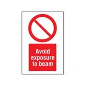 Avoid exposure to beam symbol and text safety Sign. in Limerick ...