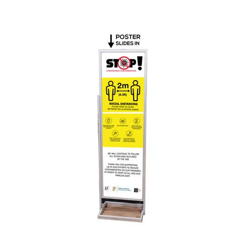 Free Standing Indoor Poster Unit Signage Stand in Dublin | GetLocal Ireland